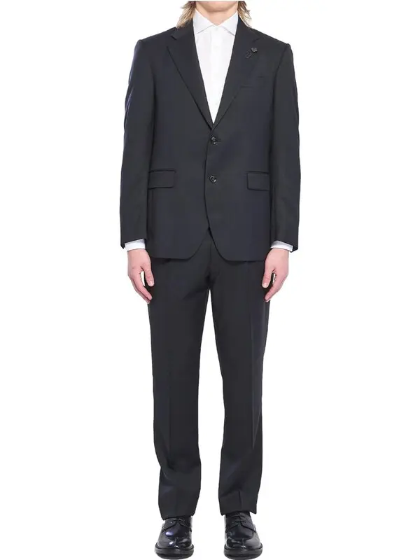 LARDINI Feeling Single Breasted Suit Set - Black