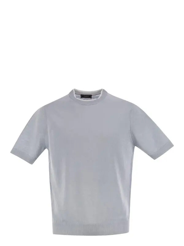 Peserico Shaved Knit T-shirt - Gray