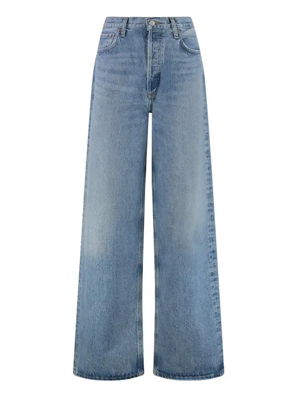 AGOLDE Low Slung Puddle Straight-leg Jeans - Gray