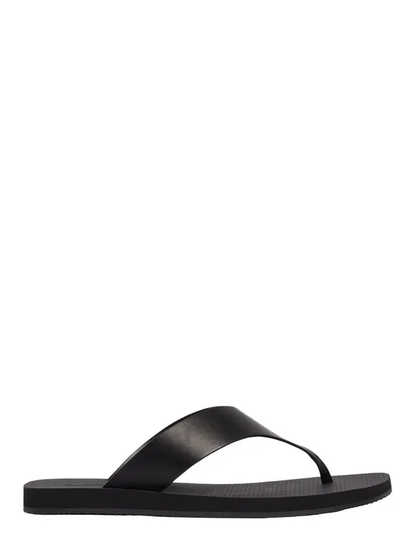 THE ROW Dune Classic Ginza Slip-on Slides - Black