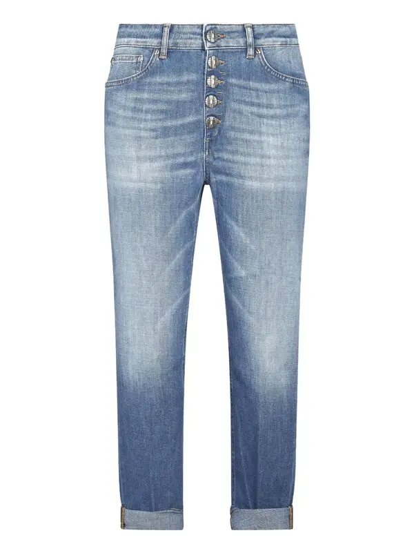 DONDUP Jewel Button Straight-leg Jeans - Blue