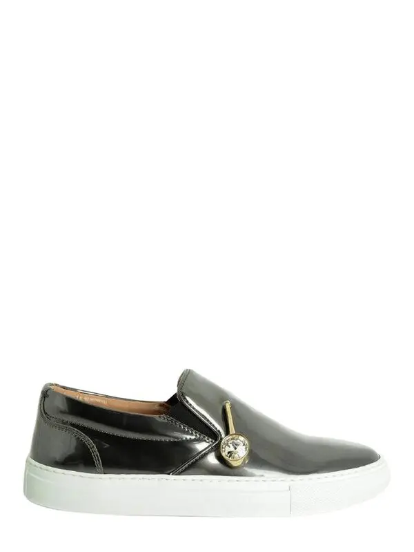 COLIAC MARTINA GRASSELLI Metal Fitting Flat Shoes - Black