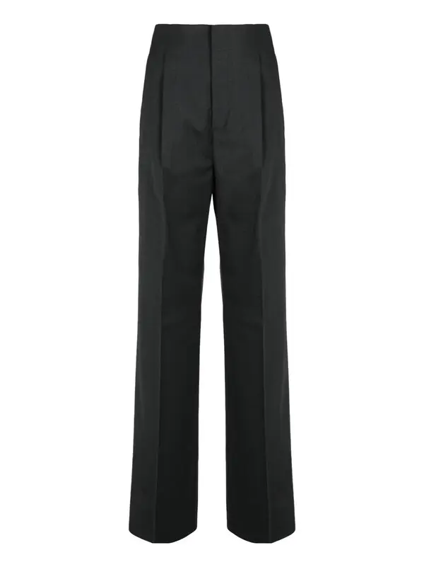 Alberta Ferretti Pleated Casual Pants - Black