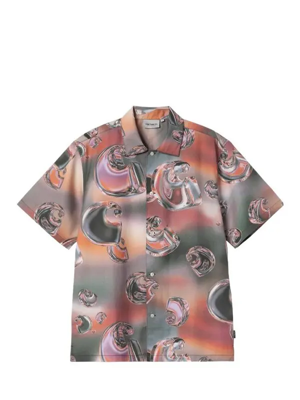 Carhartt Work In Progress Graphic-pattern Shirt - Gray