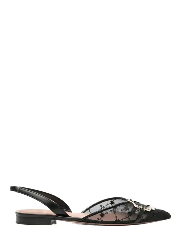 MALONE SOULIERS Misha Slingback Ballerina - Black