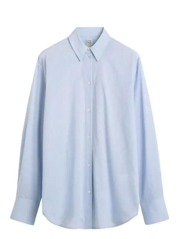 TOTEME Oversized Button-up Shirt - Sky