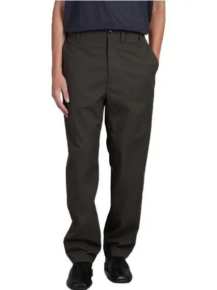 LEMAIRE Carrot Tapered Leg Pants - Brown