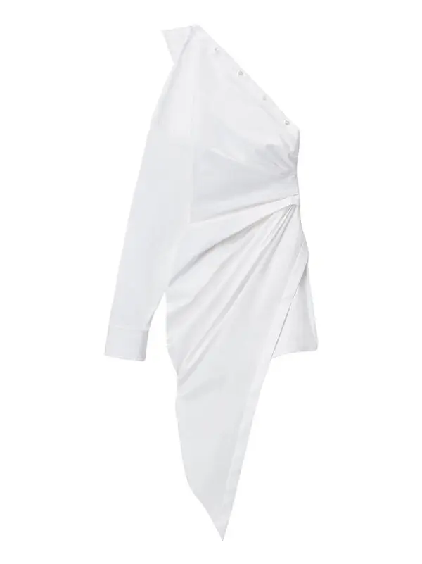 Alexander Wang Asymmetrical Shirt Dress - White
