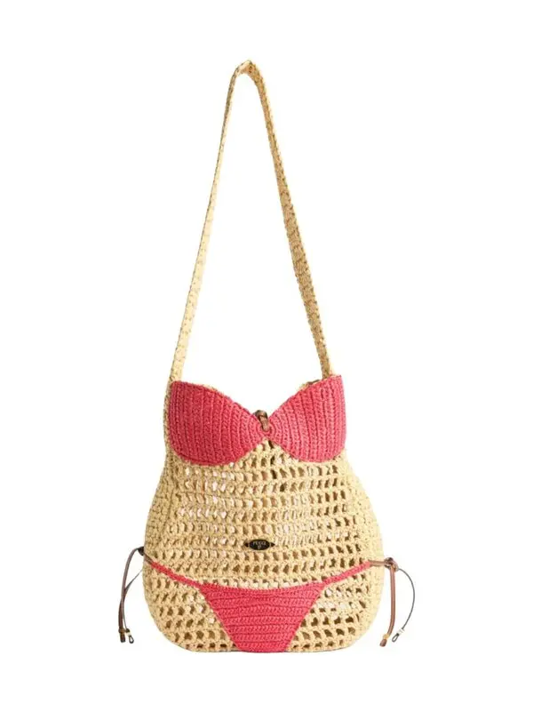 Emilio Pucci Open Weave Bikini Tote Bag - Nude