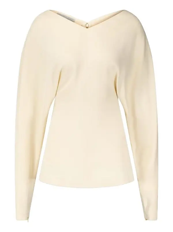 Stella McCartney V-neck Long Sleeve Blouse - White