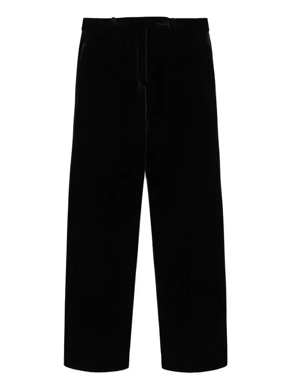 Sportmax Mid-rise Straight Leg Trousers - Black