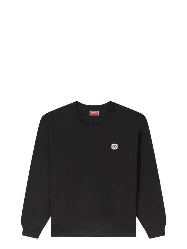 Kenzo Happy Tiger Embroidered Sweatshirt - Black