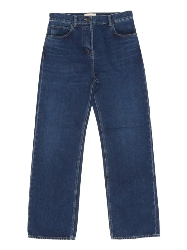THE ROW High-waisted Wide-leg Denim Jeans - Blue