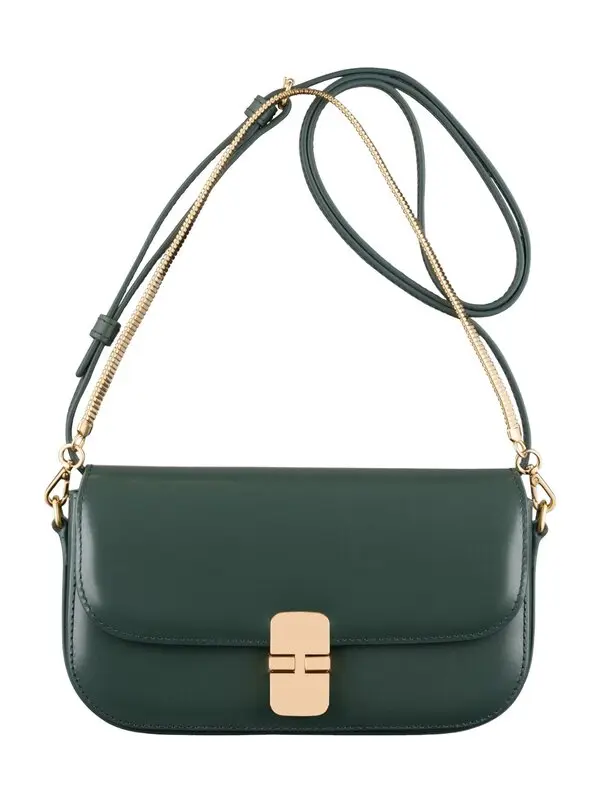 A.p.c. Chain-linked Shoulder Bag - Dark Green