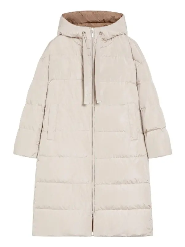 Max Mara Long Double-sided Down Jacket - Icy-blue