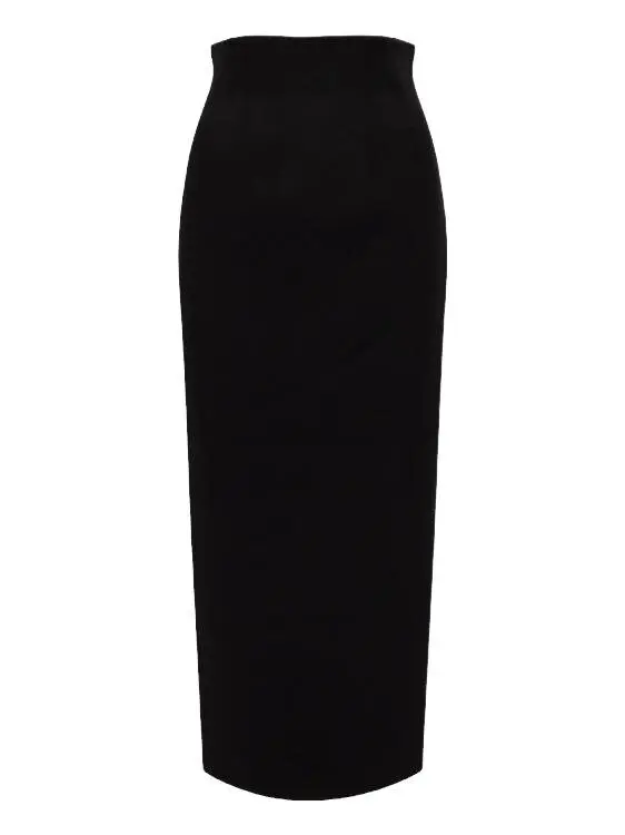 Khaite The Loxley High-waisted Skirt - Black