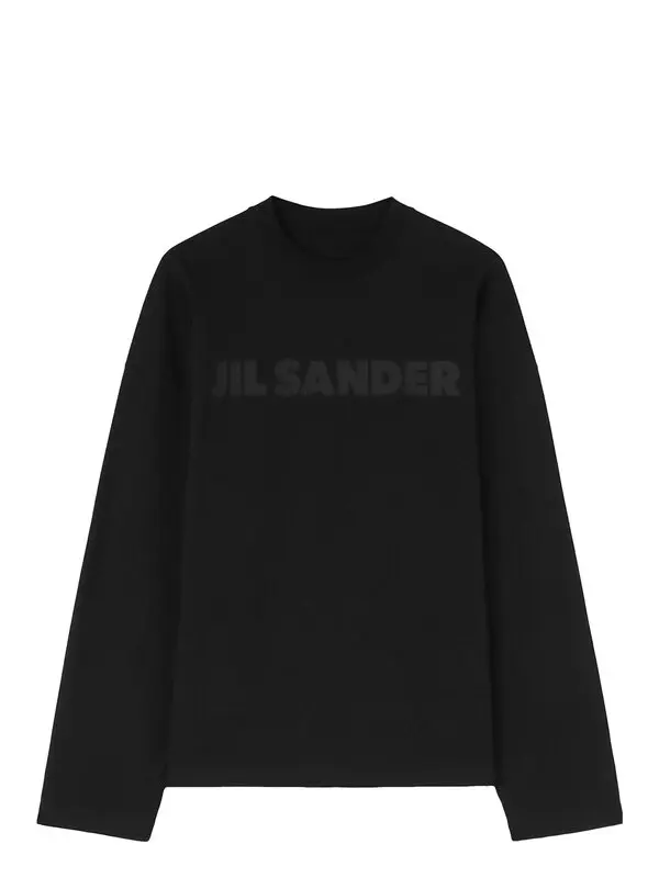 JIL SANDER Logo Printed T-shirt - Black