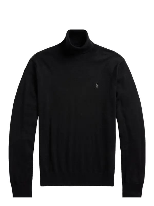 Polo Ralph Lauren Washable Turtleneck Jumper - Black