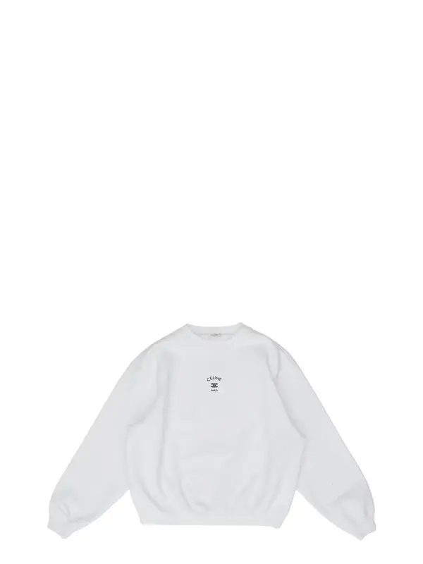 Celine Loose Sweatshirt In Cotton Fleece - No