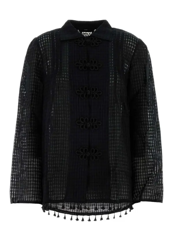 BODE Surrey Frog-fastening Shirt - Black