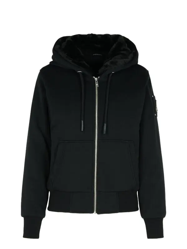 Moose Knuckles Classic Bunny Zip-up Jacket - Black