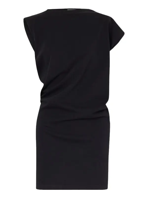 AGOLDE Round Neck Short Sleeve Dress - Black
