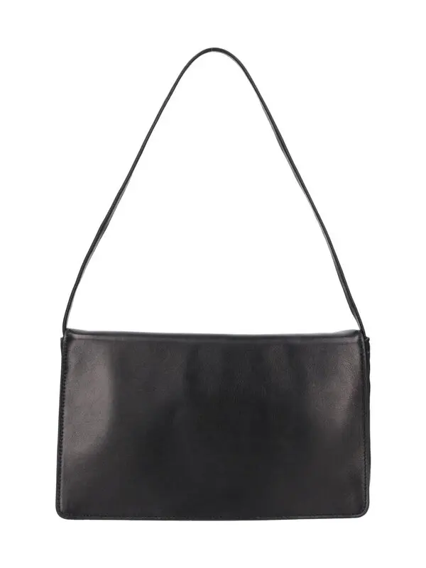 THE ROW Leather Shoulder Bag - Black