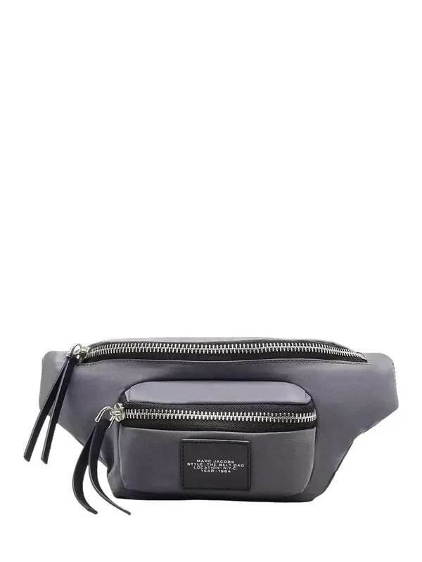 Marc Jacobs The Biker Logo-patch Belt Bag - Dark Shadow