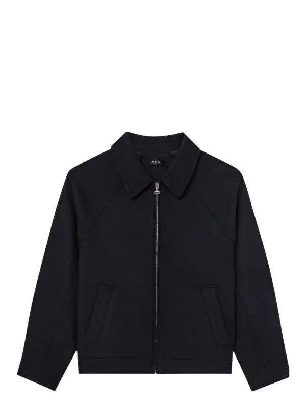 A.p.c. Zip-up Chase Jacket - Deep Navy Blue