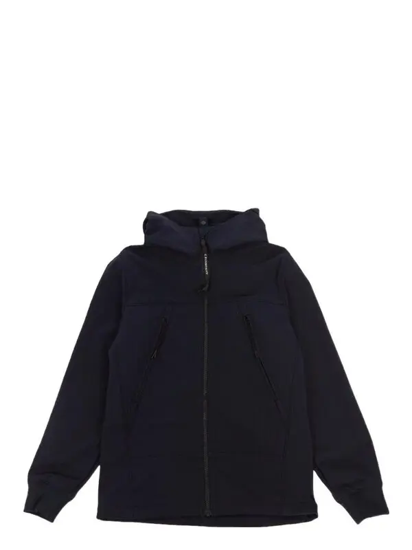 C.P. COMPANY Long Sleeve Zip Jacket With Goggles - Black