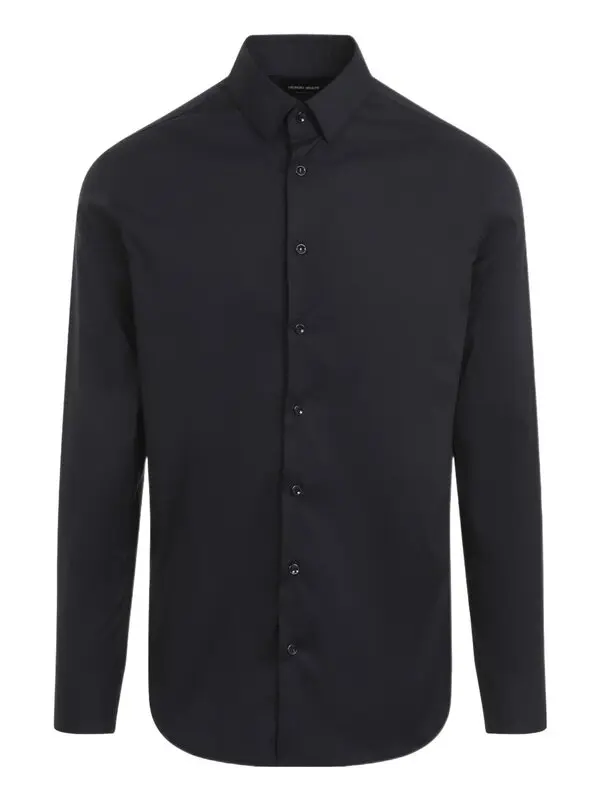 Giorgio Armani Slim-fit Dress Shirt - Deep Navy Blue