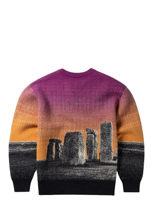 Aries Henget Illustration-print Jumper - Black