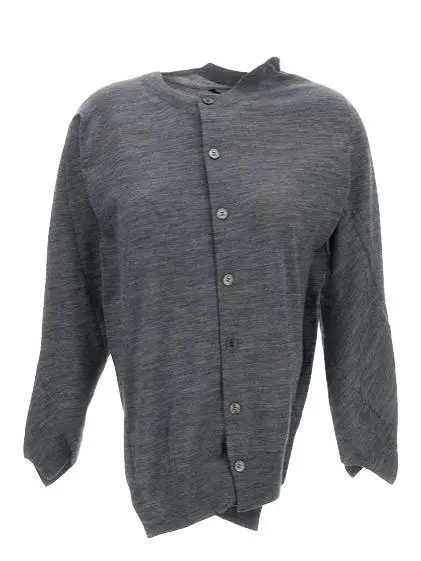 Junya Watanabe Asymmetrical Button-up Cardigan - Black