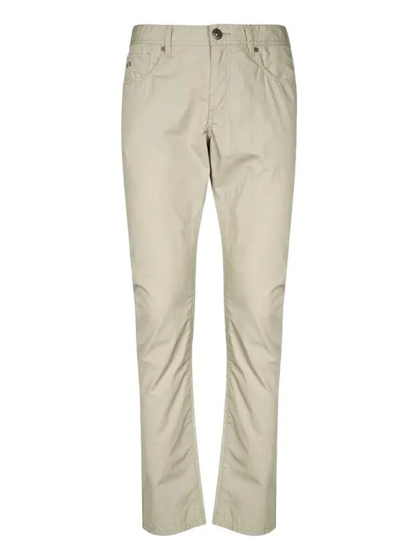 Armani Exchange Logo Detailed Casual Pants - Nude