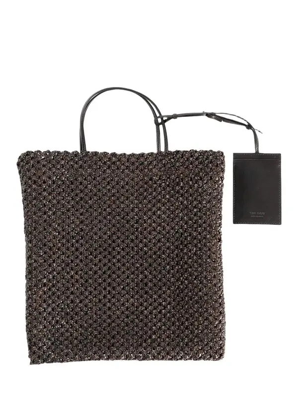 THE ROW Barn Weaved Tote Bag - Dark Brown Ans