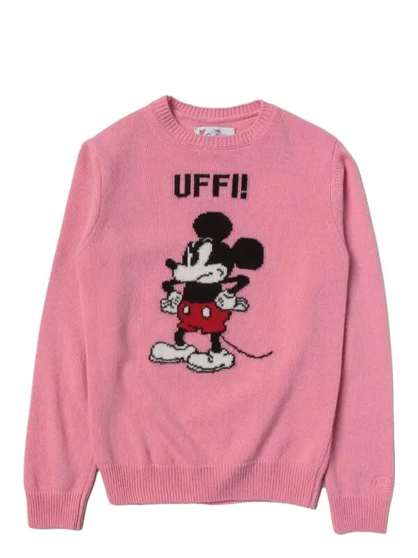MC2 SAINT BARTH Uffi Mickey Knitted Sweater - Pink