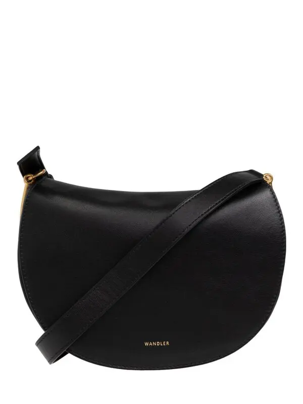 WANDLER Logo Printed Crossbody Bag - Black
