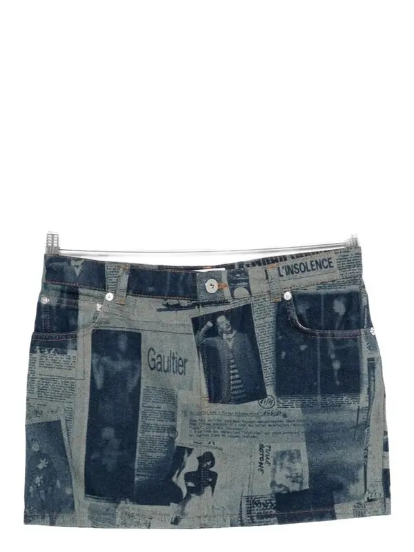 JEAN PAUL GAULTIER Belted Mini Skirt - Blue