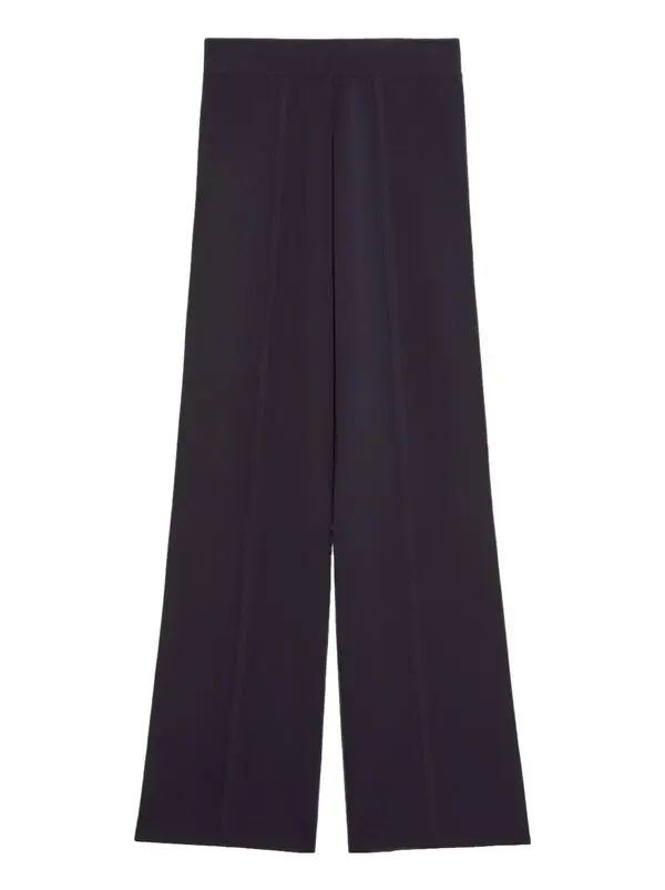 Max Mara Assiro High Waist Wide-leg Pants - Black