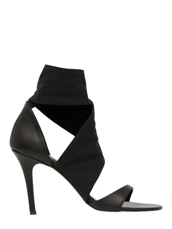 Isabel Marant Étoile Askja Calfskin Leather Stiletto Sandals - Black