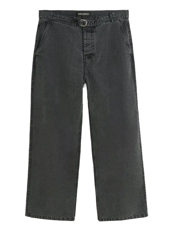 Our Legacy Stern Relaxed Straight Leg Jeans - Black