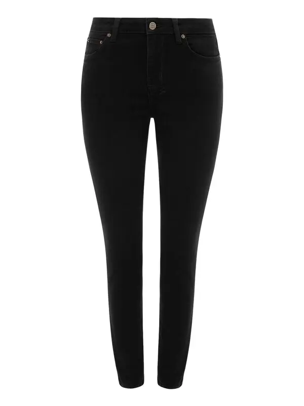 Ksubi Spray On Cropped Jeans - Black