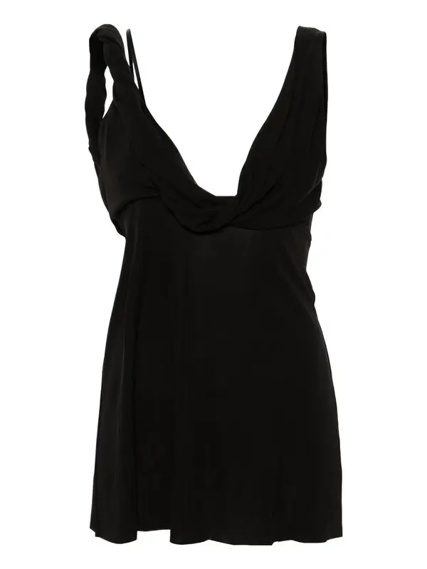 TOTEME Sleeveless Twist Detail Top - Black
