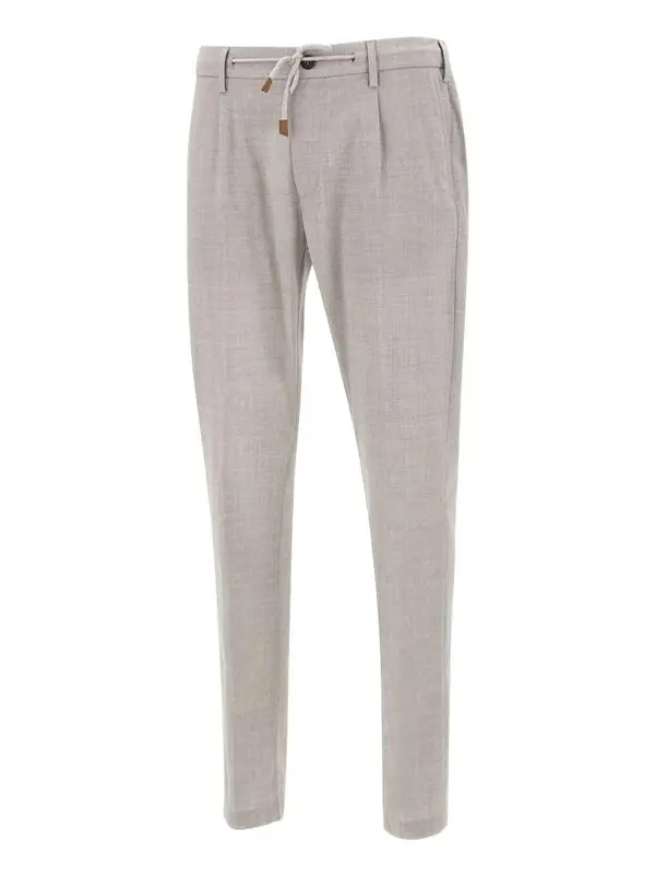 Eleventy Tailored Drawstring Pants - Gray