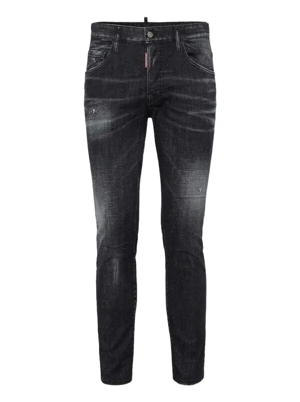 Dsquared2 Distressed Slim Fit Jeans - Black