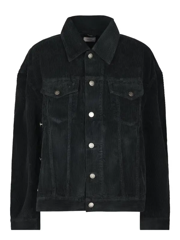 HAIKURE Corduroy Casual Jacket - Black