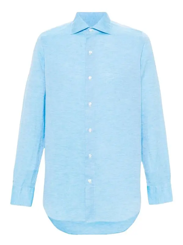 FINAMORE 1925 Long-sleeves Shirt - Blue