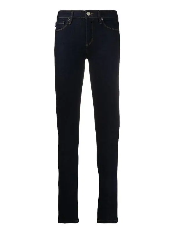 Moschino Embroidered Skinny Jeans - Black