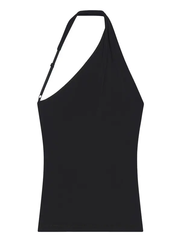 COURREGES Asymmetric Sleeveless Top - Black