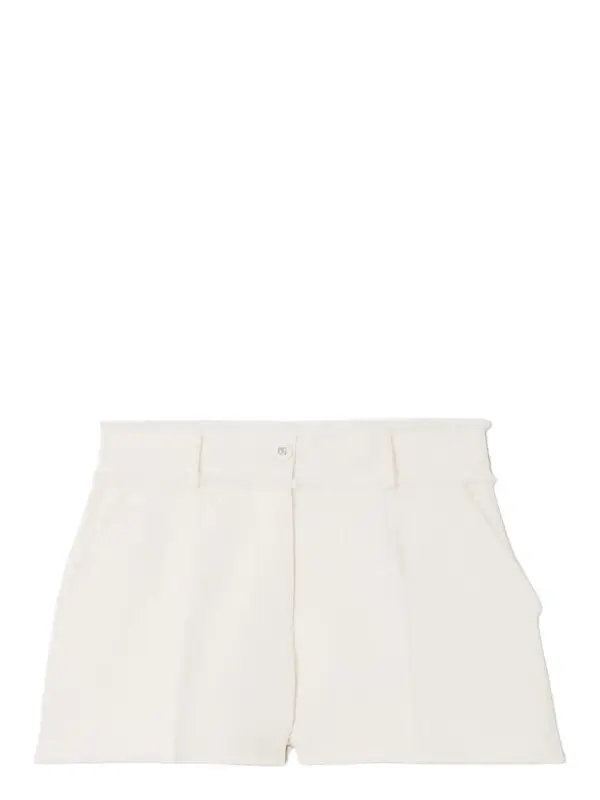 Dolce & Gabbana Frayed Detailing Tailored Shorts - White